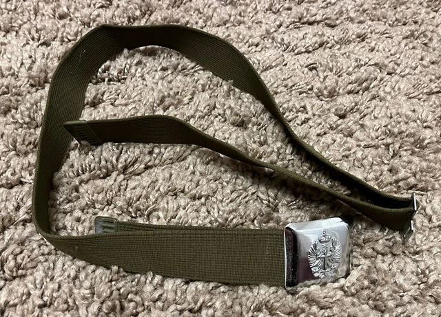 SPANISH MILITARY ARMY Webbing Uniform Belt & Buckle £3.00 - PicClick UK