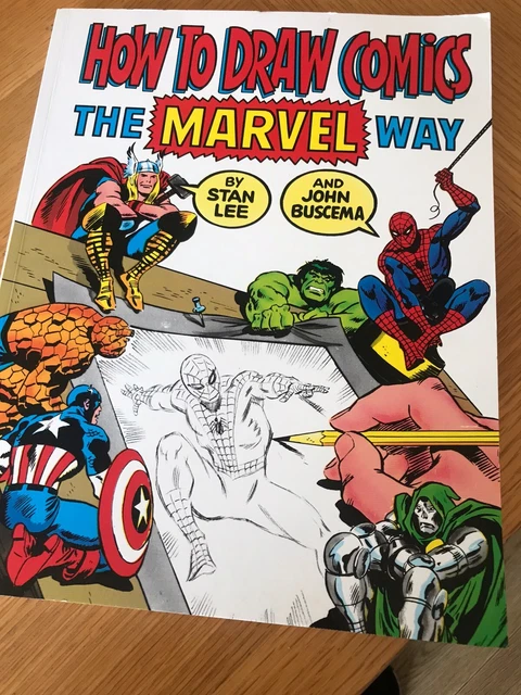 HOW TO DRAW Comics The Marvel Comic Way Book £0.99 - PicClick UK