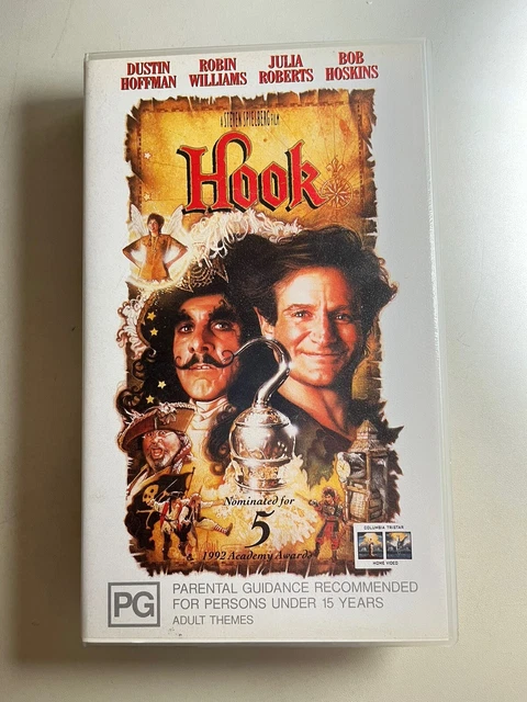 HOOK (VHS, 1991) VGC. A Steven Spielberg Film. Robin Williams, Dustin ...
