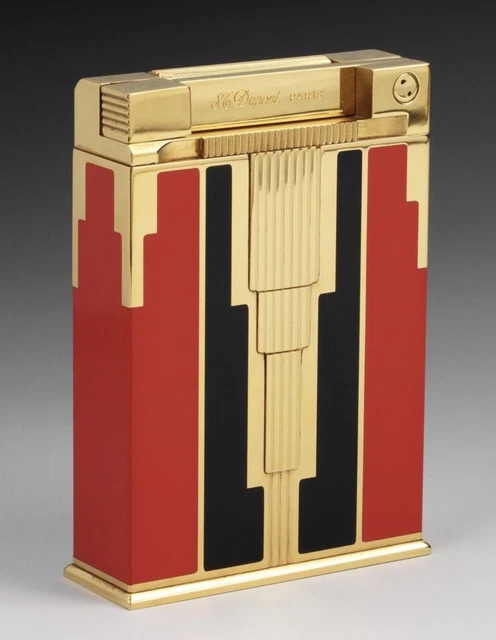 ART DECO 1996 S.T. Dupont Paris collection table lighter Rare £2,000.00 ...