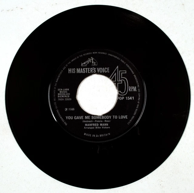 Manfred Mann You Gave Me Somebody To Love Vinyle 7 Pouces Vg An962 Eur 558 Picclick Fr