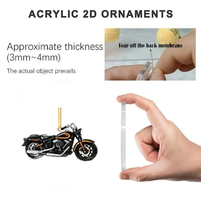 2025 CHRISTMAS COUNTDOWN 24 Days Motorcycle Advent Calendar 2D Acrylic ...