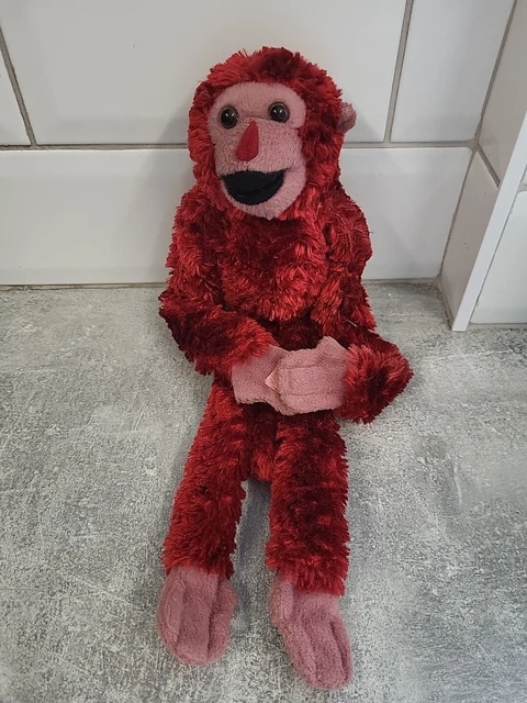 GOFFA PLUSH Monkey Red Jungle Safari Wild Stuffed Animal Toy 36cm £8.00 ...