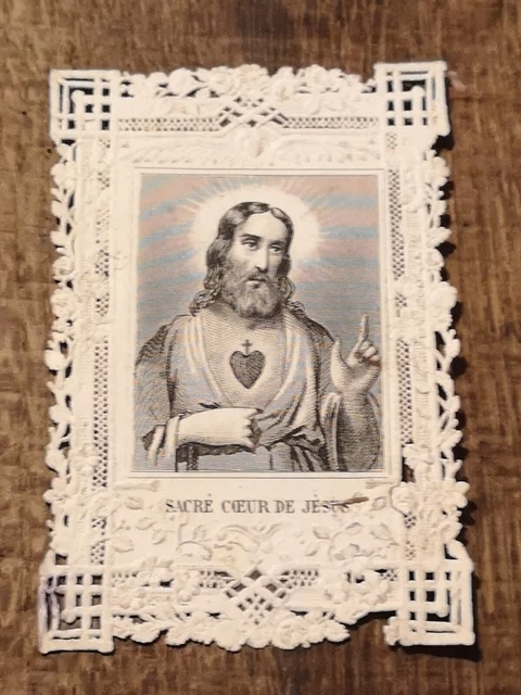 SACRÉ CŒUR DE Jésus Canivet XIXème Siècle Holy Card 19th EUR 2,00 ...