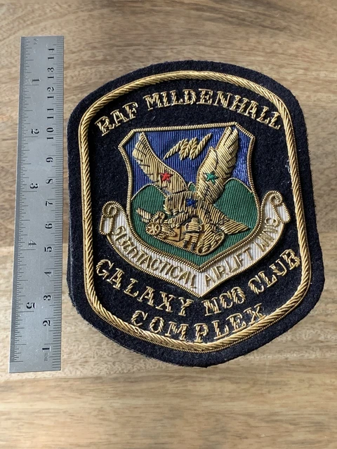VINTAGE PATCH-USAF 513TH TACTICAL AIRLIFT WING RAF MILDENHALL GALAXY ...