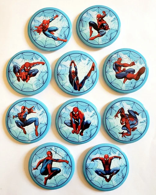 RARE THE AMAZING Spiderman Promo 10 Button Set - Spidey Marvel Art Stan ...
