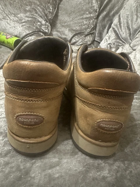 MEN'S ROCKPORT SCX Hydro Shield Umbwe Chukka Brown Leather Boots UK ...