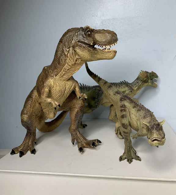 PAPO DINOSAUR LOT Tyrannosaurus Rex Allosaurus Carnotaurus Prehistoric ...
