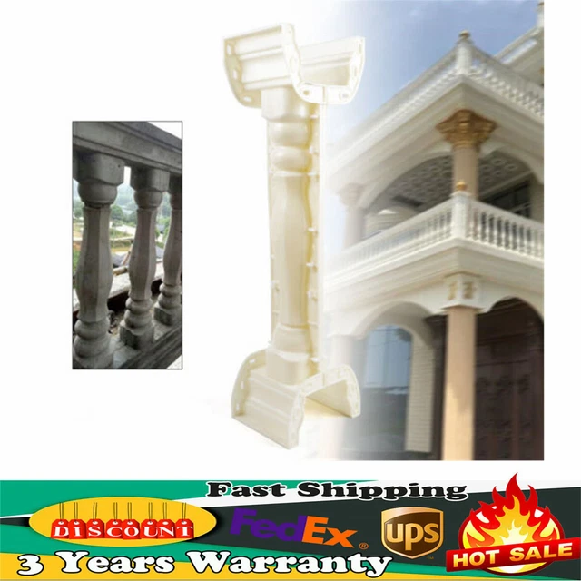 89CM BALUSTRADES MOLDS Plastic Roman Column Mold Garden Concrete ...