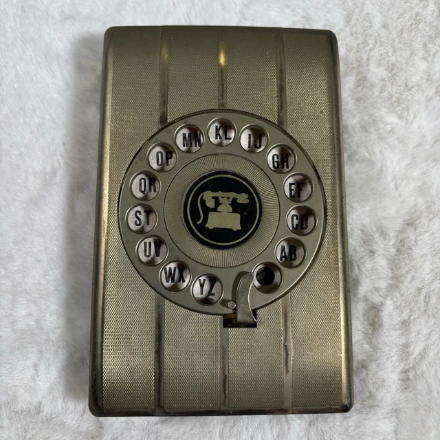 VINTAGE EAGLE ROTARY Telephone Book Retro Desktop Dial Pop Up Phone ...