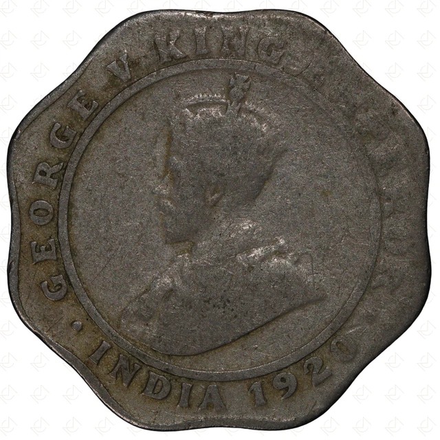 1920 BRITISH INDIA George V 4 Annas Coin – Cupronickel £5.00 - PicClick UK