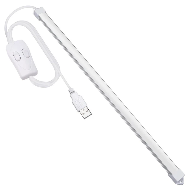 LED LIGHT STRIP 35cm Strip Lights 3 Colour Temperature Plug in USB ...