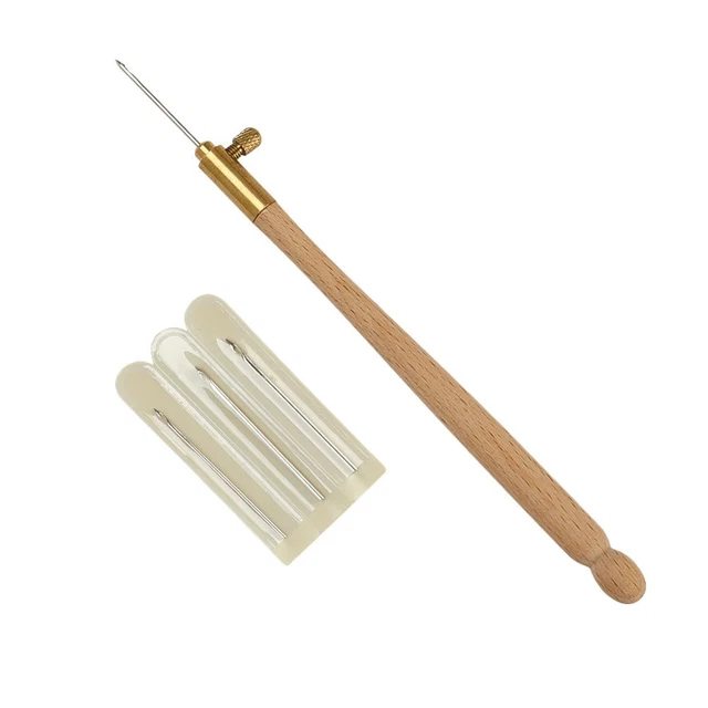 4 PCS PUNCH Needles Tool Kit Poking Embroidery Punching Hand Supplies ...