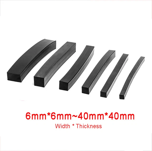 SOLID NBR NITRILE Rubber Square Sealing Strip For Marine Seal Oil ...