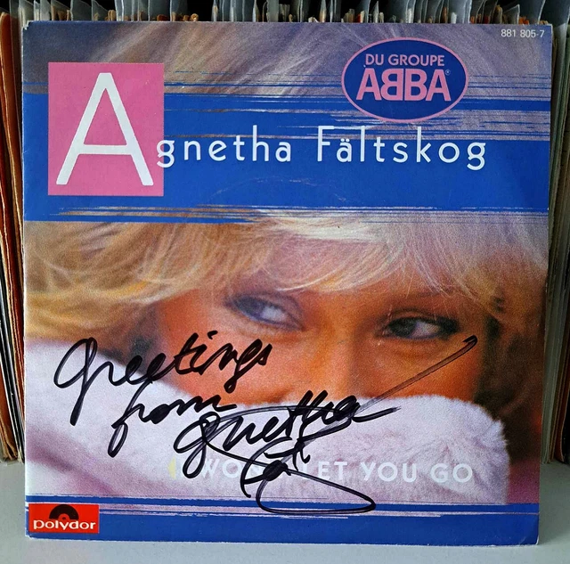 AGNETHA FÄLTSKOG SIGNED Single I Won't Let You Go 7" Polydor Genuine Abba Voyage EUR 190,90 ...