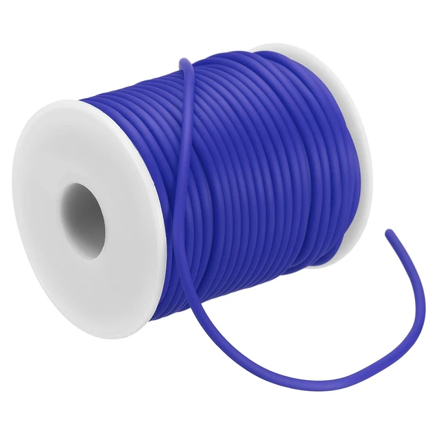 27 YARDS 3MM PVC Hollow Pipe Rubber Cord 1.5mm ID with Plastic Spool ...