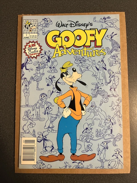 WALT DISNEY GOOFY Adventures #1 Newsstand Variant Comic Book Donald ...