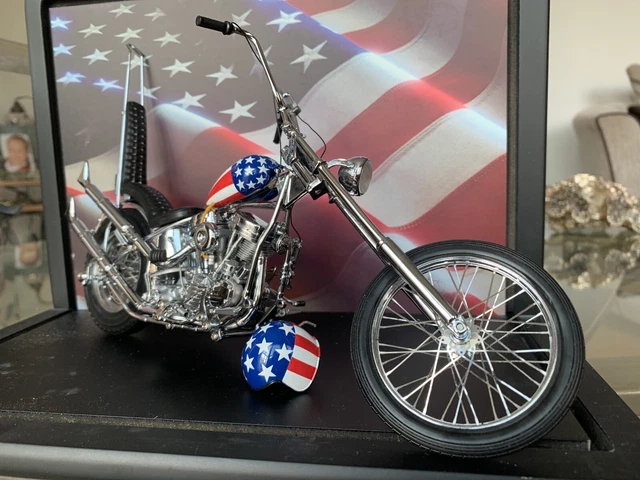EASY RIDER CHOPPER Captain America Harley Davidson Panhead 1:10 ...