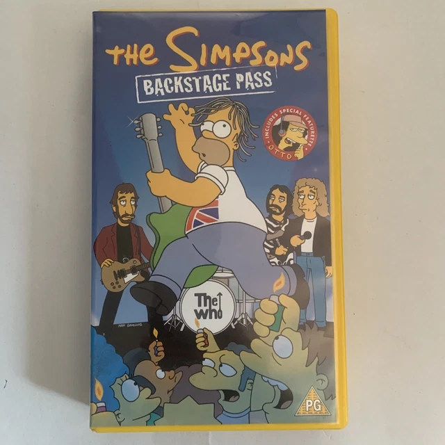 THE SIMPSONS BACKSTAGE Pass (Animated) (VHS, 2002) £7.49 - PicClick UK