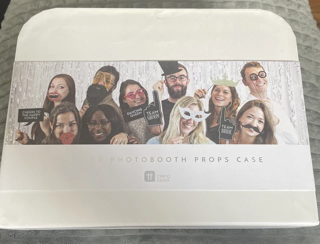 WEDDING DAY MODERN Romance PhotoBooth Kit 14 Reusable Props In A White ...