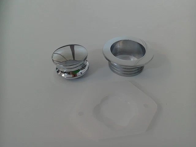 SILVER CHROME ROUND push button for Elddis Compass caravan motorhome ...