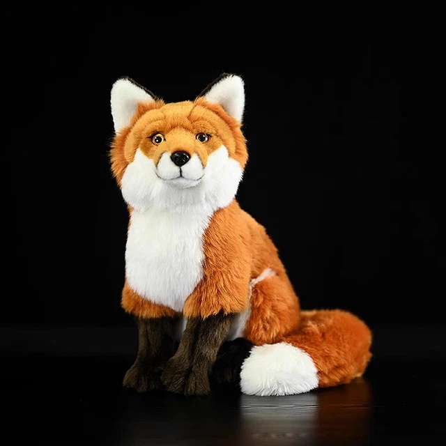 10.5-INCH RED FOX Doll Arctic Fox Doll Simulation Animal Plush Toy £39. ...