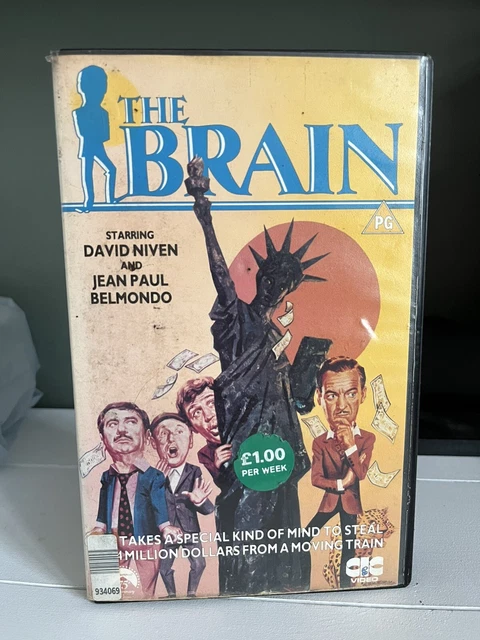 THE BRAIN CIC VHS David Niven Jean Paul Belmondo Ex Rental £9.99 ...