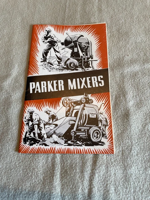 PARKER MINI - Giant Concrete Mixer / STONE CRUSHER Brochure / CATALOGUE ...