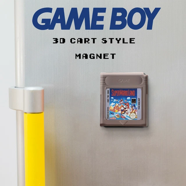 SUPER MARIO LAND Classic Gameboy Game Cart Style Retro 3D Fridge Magnet ...