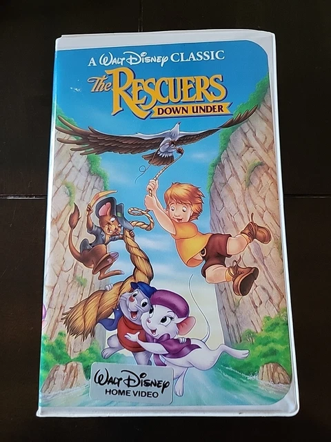 THE RESCUERS DOWN Under VHS Walt Disney Black Diamond Classic (1990 ...
