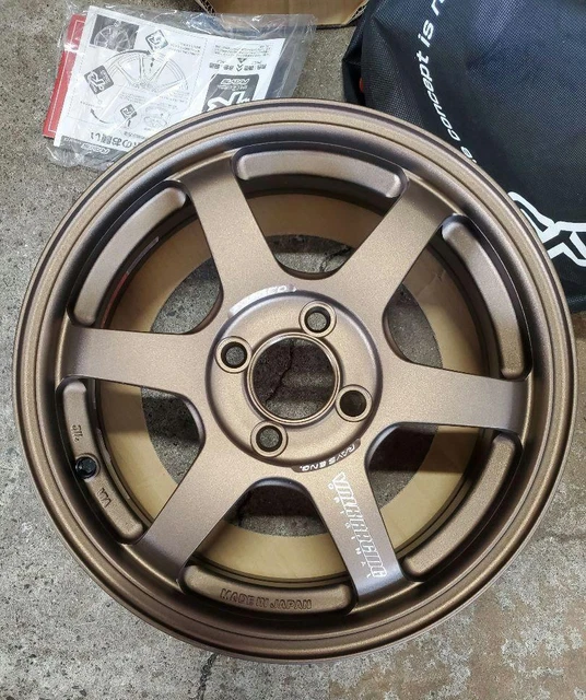 JDM WHEELS RIMS RAYS VOLK RACING TE37 sonic 15inch 5.5J INSET +44 4hole ...