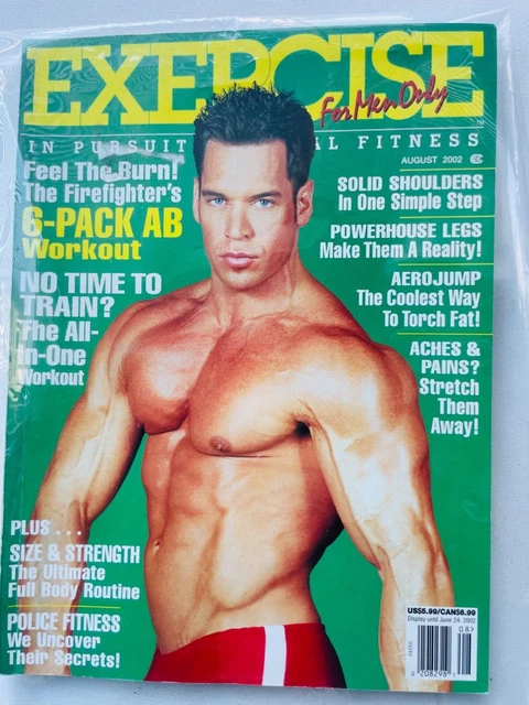 EXERCISE FOR MEN Only Fitness Magazine August 2002 Gold Radek Hadrovsky ...