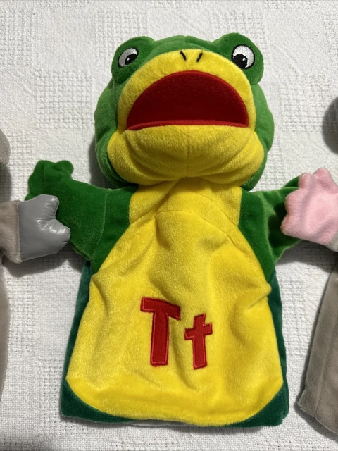 LAKESHORE LEARNING ALPHABET Hand Puppets Animals Kids Teacher 3 Letters ...