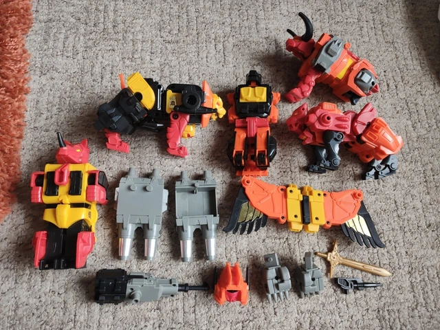 TRANSFORMERS G1 PREDACONS Combiner Predaking métal presque complet ...