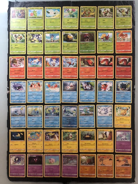 GCC POKÉMON LOTTO di 102 carte di cui 7 reverse set Spada e Scudo Ita ...