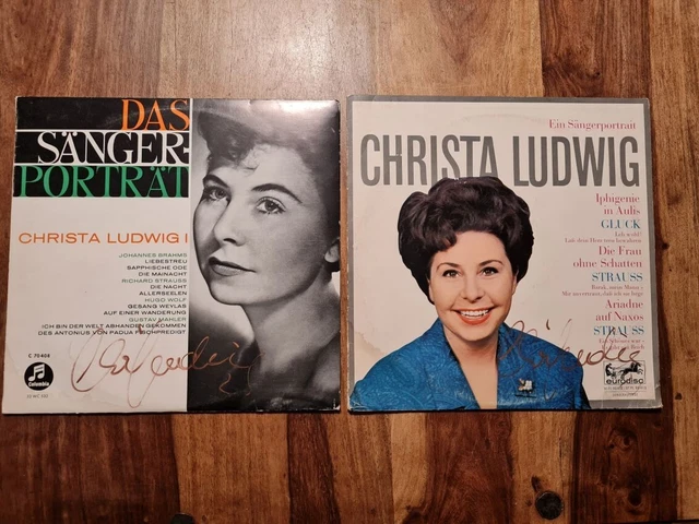 CHRISTA LUDWIG (+) autografo - firmato - firmato - LP - opera ...