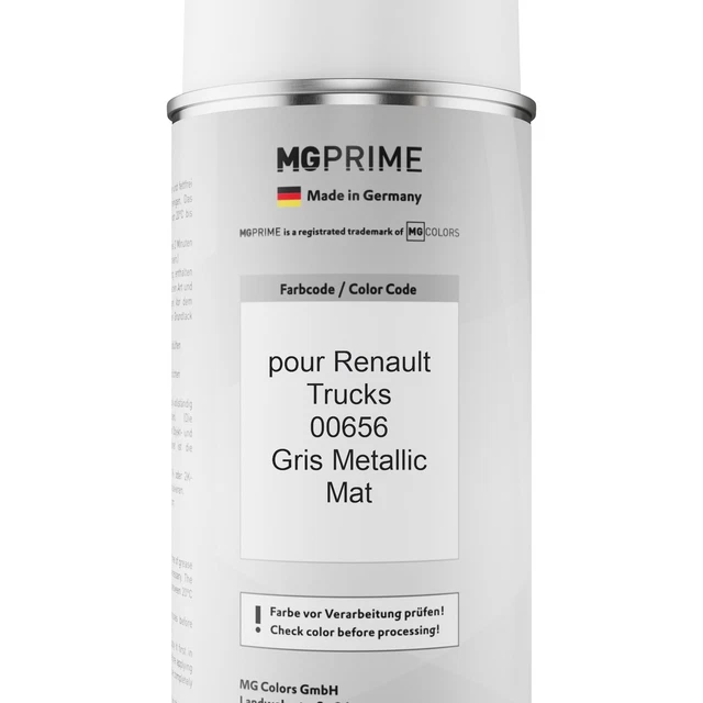 PEINTURE VOITURE AÉROSOL de base pour Renault Trucks RVI 00656 Gris ...