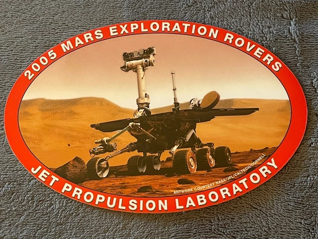 2005 MARS EXPLORATION Rovers Sticker Jet Propulsion Laboratory JPL NASA ...