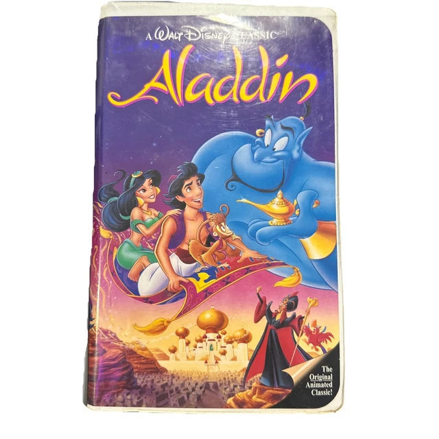 WALT DISNEY ALADDIN Black Diamond Collection VHS Tape £133.28 - PicClick UK