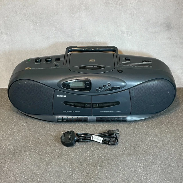 SAMSUNG RCD-1360 BOOMBOX Radio Cassette CD Player Vintage Retro Ghetto ...