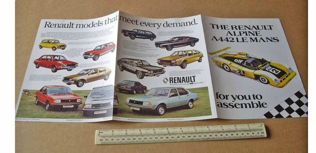 1970S RENAULT ALPINE A442 Le Mans Racing Car Promo Giveaway Cut-Out EUR ...