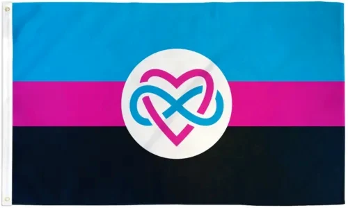 POLYAMORY PRIDE FLAG 3x5ft Pride Flag LGBT LGBTQIA Rainbow Pride PolyAm ...