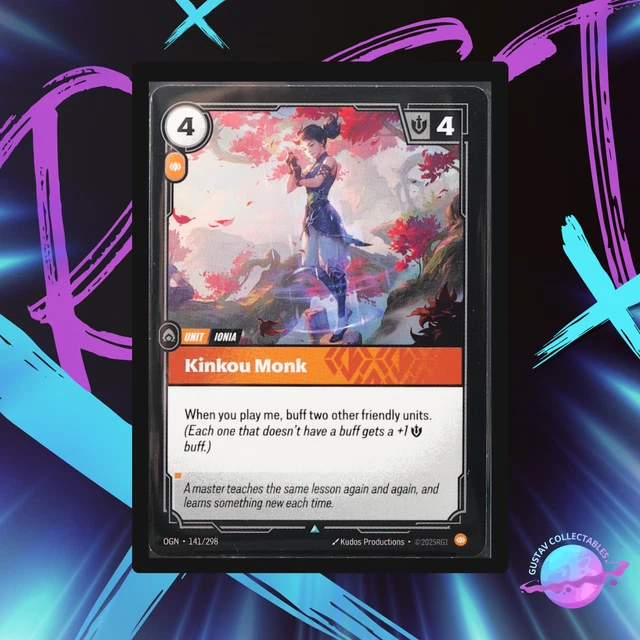 KINKOU MONK | 141/298 | Riftbound TCG League of Legends | Origins ...