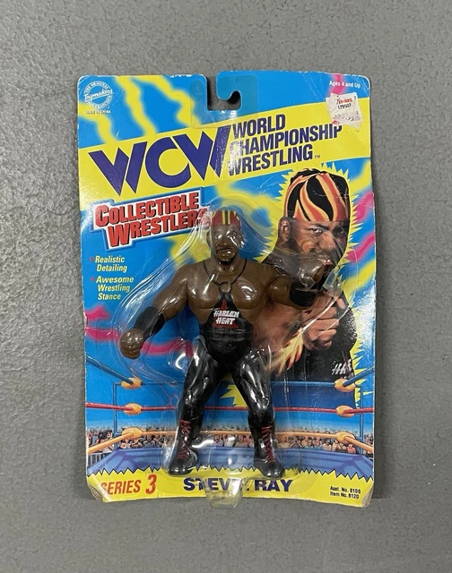 WCW COLLECTIBLE WRESTLERS Harlem Heat Stevie Ray OSFTM Series 3 NWO WWE ...