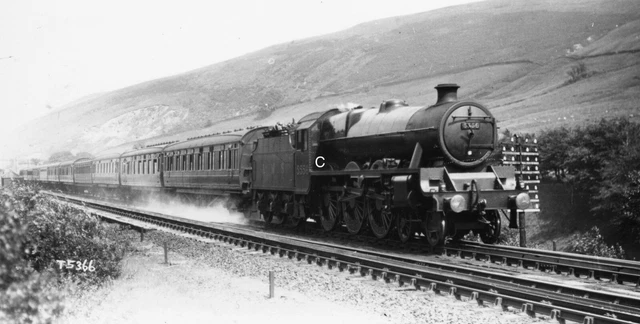 BRITISH RAILWAY B.R Photograph - Steam Loco Lms 5556 At Tebay Troughs C ...