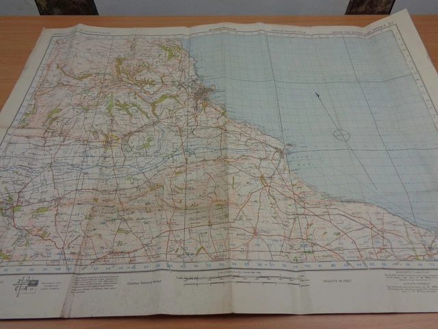 WW2 RAF WING COMMANDER'S WAR OFFICE map of "SCARBOROUGH" £14.99 ...