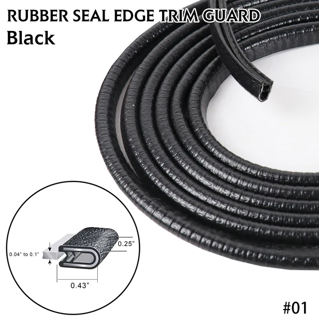 RUBBER SEAL STRIP Edging Trim, Sharp Edge/Curve Anti-Dust/Noise/Wind ...