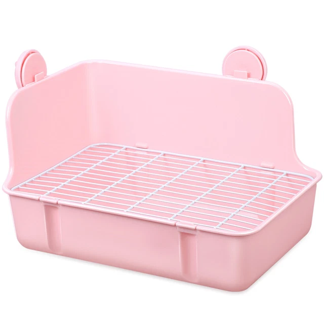 RABBIT LITTER BOX Cage Small Pet Litter Box Rabbit Accessories £23.39 ...