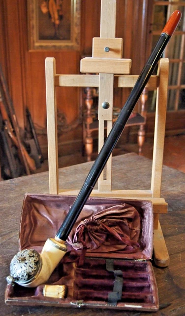 VERITABLE CHIBOUK TURC en écume de mer avec son fume cigare et son ...