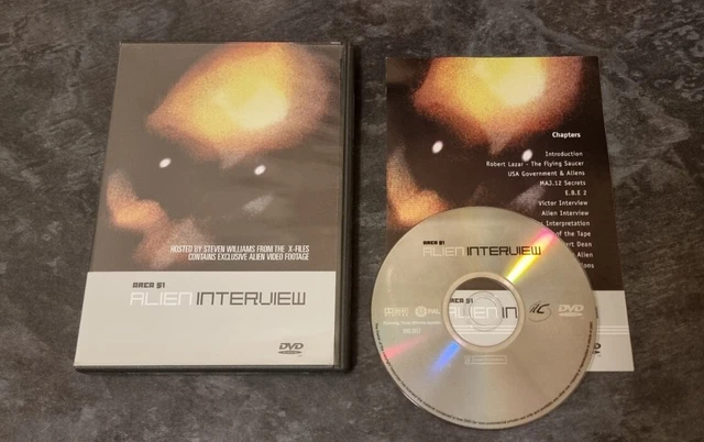AREA 51 ALIEN Interview DVD Steven Williams EUR 12,81 - PicClick IT